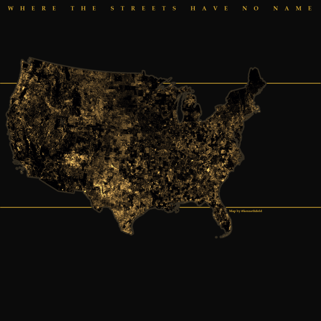 This U.S. Map Shows the Millions of Streets That Have No Name | Follow ...